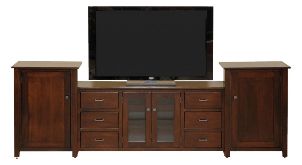Cherry Amish Entertainment Centers - Amish Outlet Store